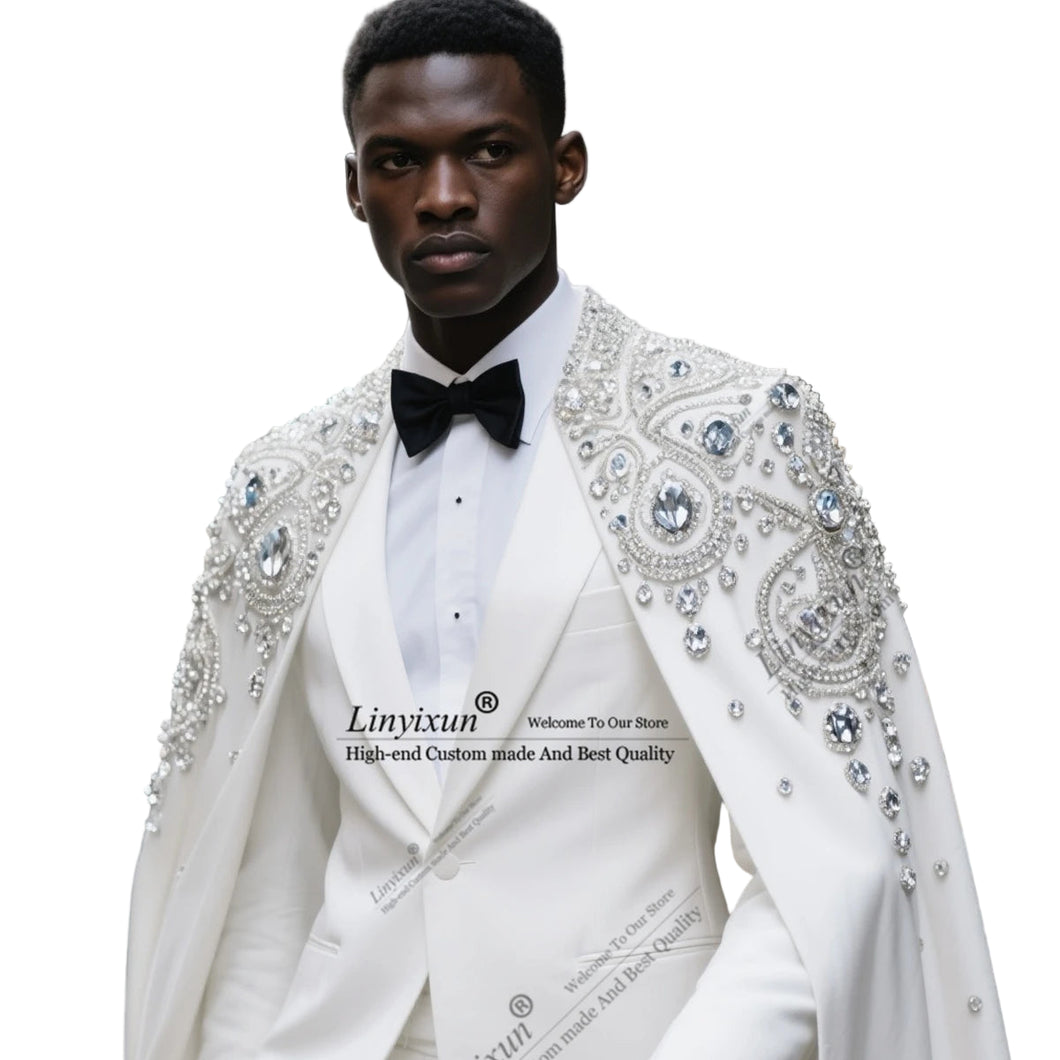 Luxe Crystal Cape Tuxedo
