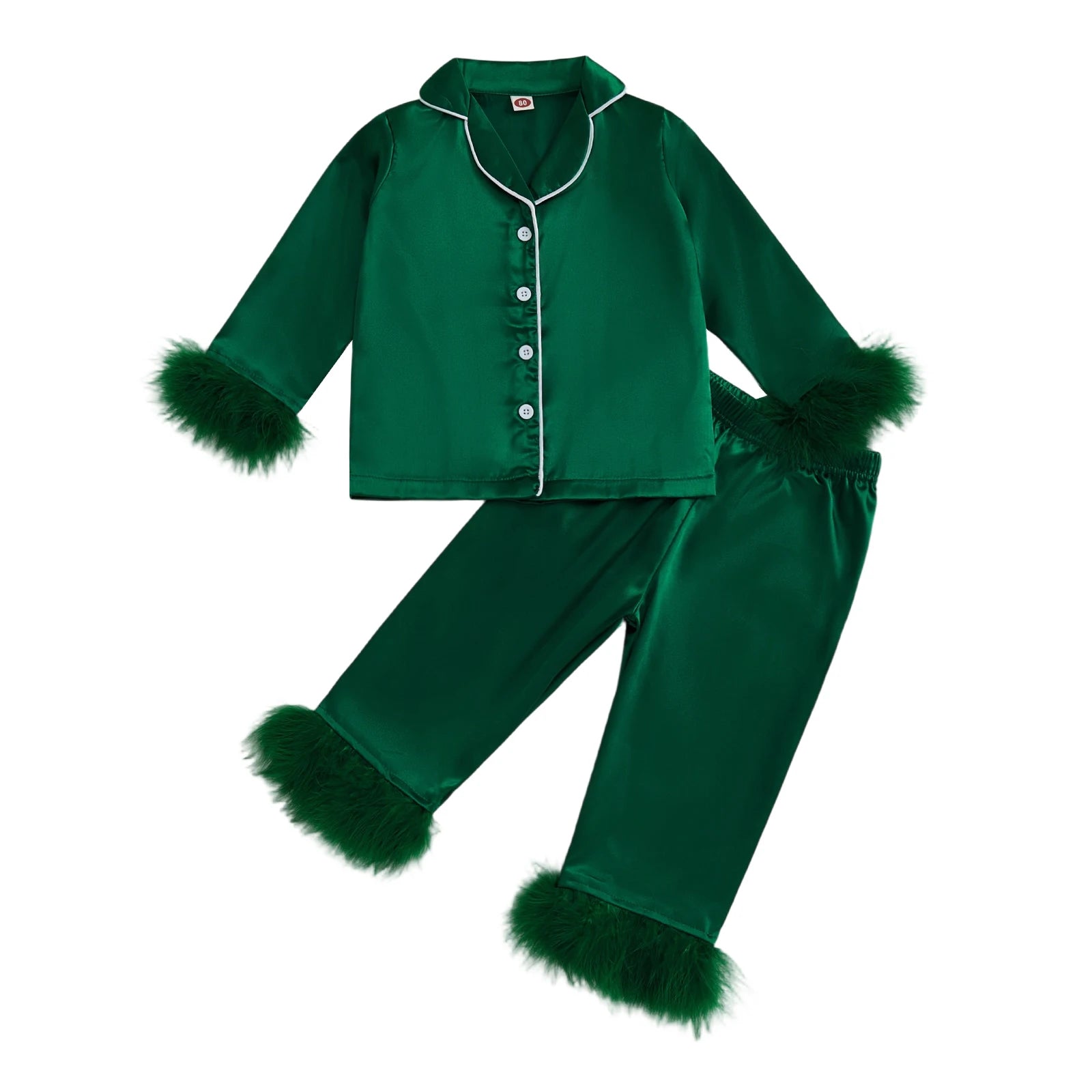 Fuzzy Christmas Pajama Set