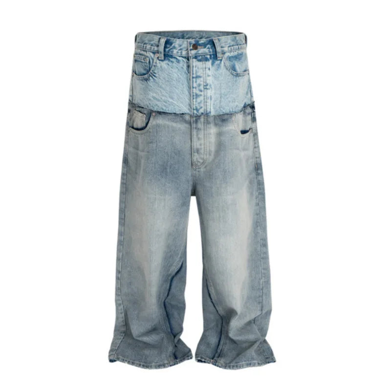 Patch Double Layer Denim Jeans | Modern Baby Las Vegas